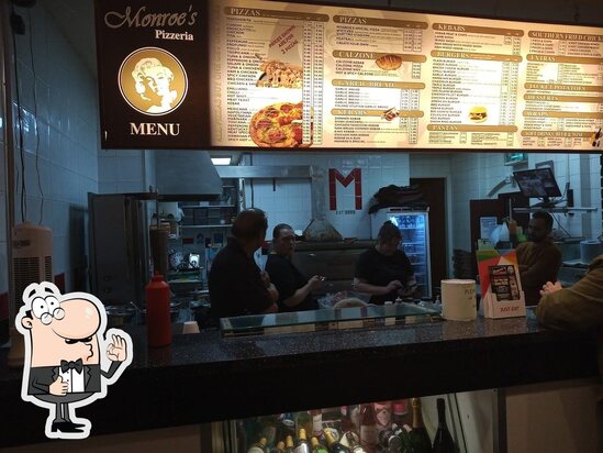 Menu at Monroes pizzeria, Mexborough