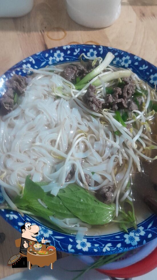 Menu at Phở chí 5 restaurant, Ho Chi Minh City