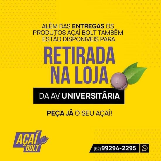Menu at Açaí Bolt restaurant, Brazil