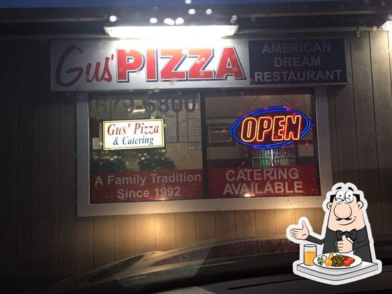 Menu at Gus's Pizza pizzeria, Somerset