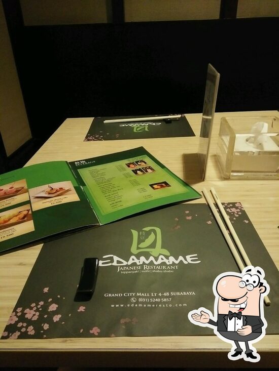 Menu at Edamame restaurant, Surabaya