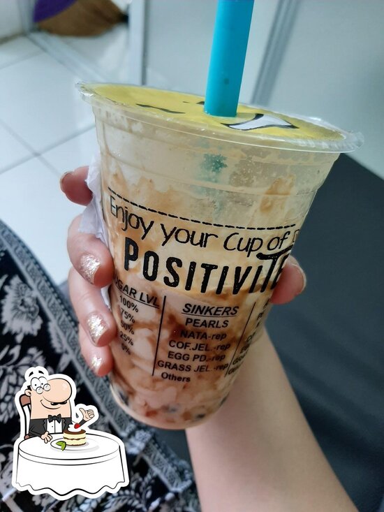 Carta del café PositiviTea at Holy Family Village Bagumbayan Taguig ...