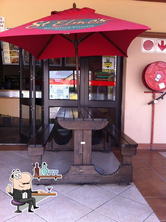 Menu at St Elmo's pizzeria, Boksburg