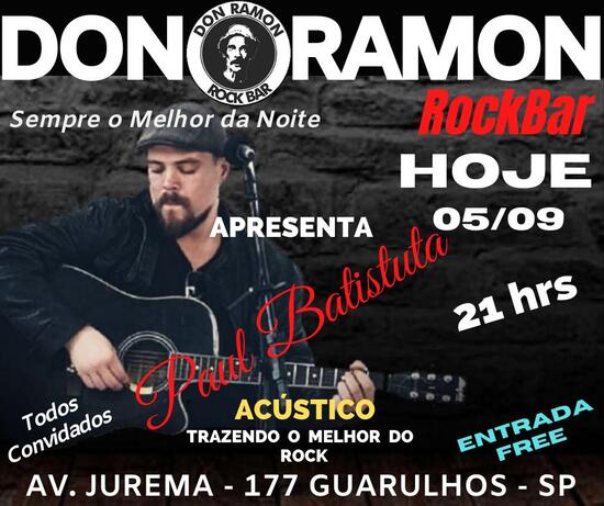 Carta de Don Ramon Rock Bar, Guarulhos
