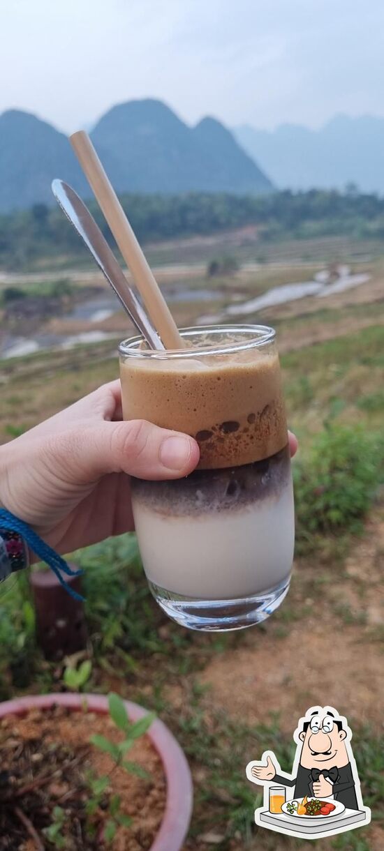 Menu at Coffee View cafe, Vietnam, C5X4+86