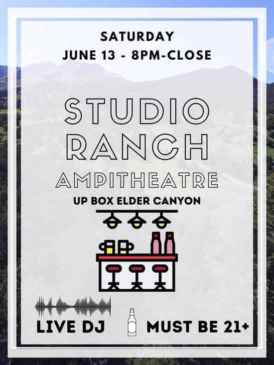 Menu at The Amphitheater at Studio/Ranch pub & bar, USA