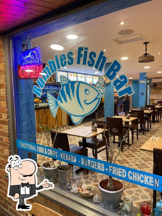 Menu at Rumbles Fish Bar, Sawtry