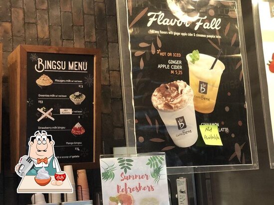 Menu at Caffe Bene cafe, Fort Lee