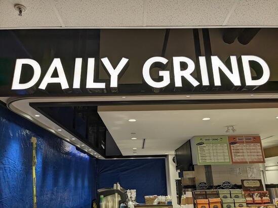 Menu at Daily Grind, Edmonton