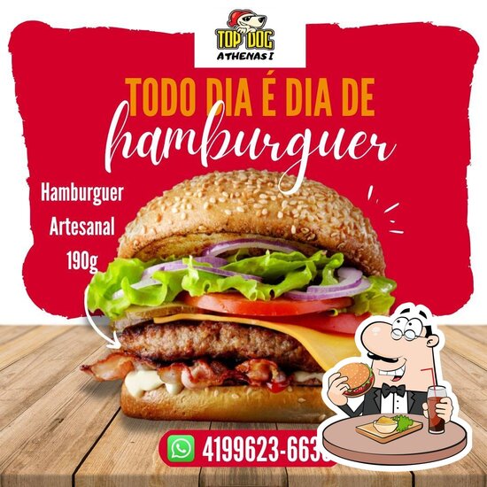 Carta del restaurante Top Dog Athenas, Curitiba