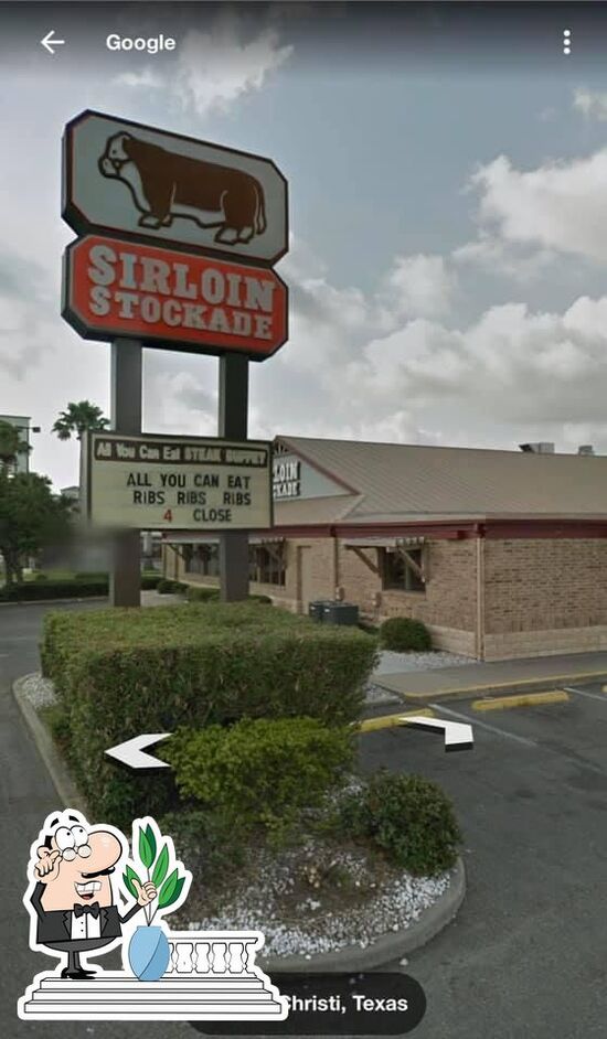 Menu at Sirloin Stockade restaurant, Corpus Christi