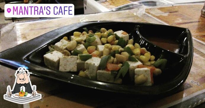 Menu at mantra cafe, Khargone