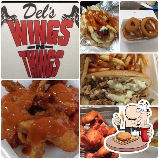 Menu at Del's Wings N Things restaurant, Garfield Heights