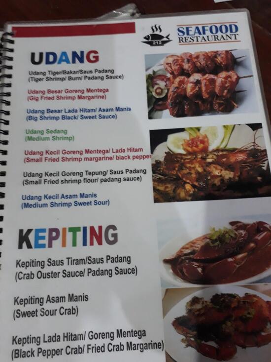 Menu at RM. Seafood 212 restaurant, Timika