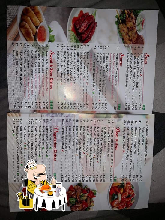 Man Lee Chinese Food to Take Away, Coulsdon - Restaurant menu, prices ...