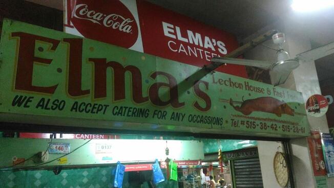 Menu at Elma's Lechon House restaurant, Dagupan