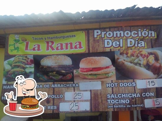 Menu at Tacos Y Hamburguesas La Rana restaurant, Ciudad Apodaca