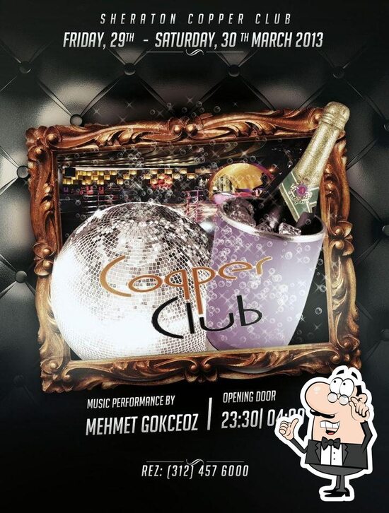 Menu at Copper Club, Ankara