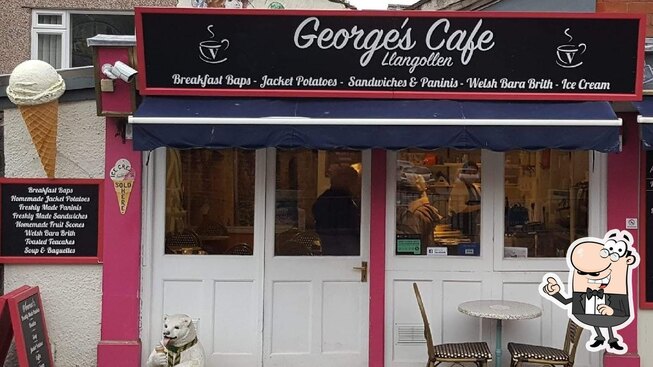 Menu at George's Cafe, Llangollen