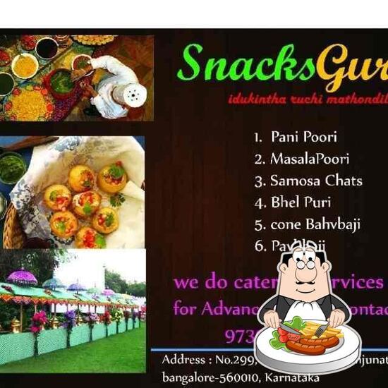 Menu at SnacksGuru, Bengaluru