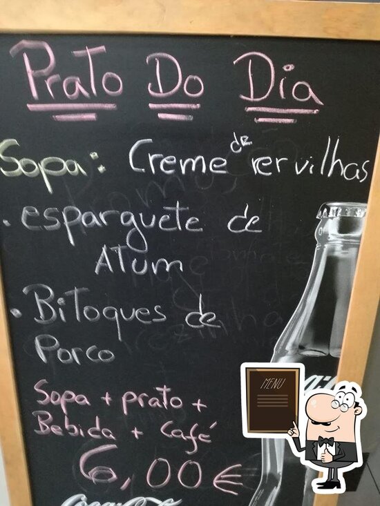 Menu at Café Lisboa, Viseu