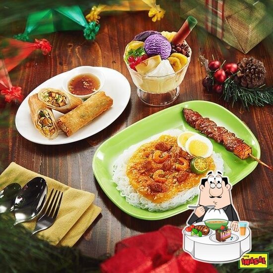Menu at Mang Inasal restaurant, Manila, Harbour Square
