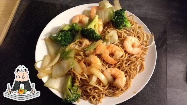 Menu at Fu Shing fast food, Glossop