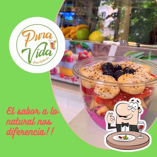 Menu at Pura Vida Restaurante y Café, Madrid