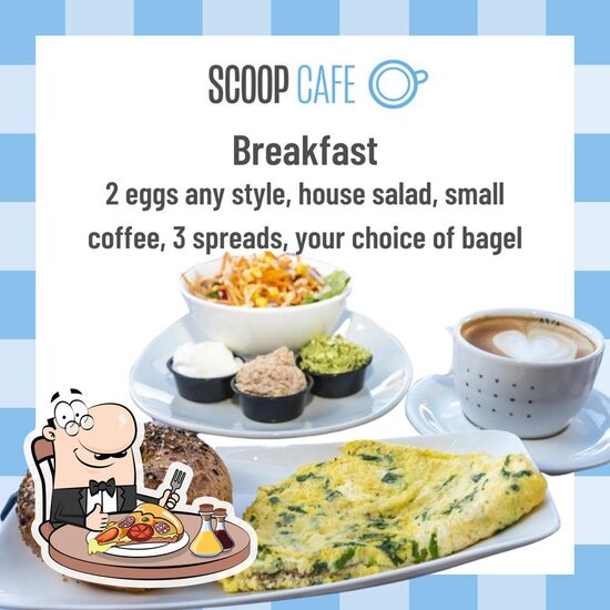 Menu at Scoop Cafe, Efrat