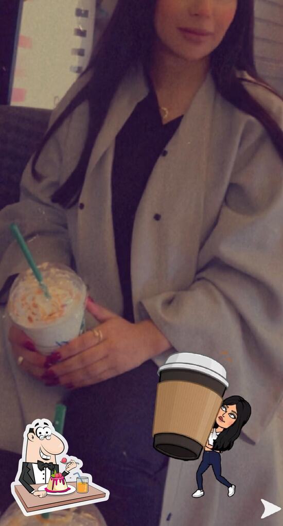 Menu at Starbucks Coffee cafe, Cairo, El-Fath