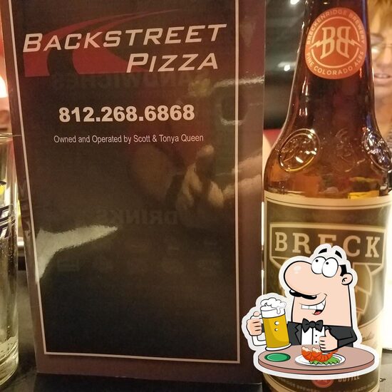 Menu at Backstreet Pizza pizzeria, Sullivan, 523 S Section St
