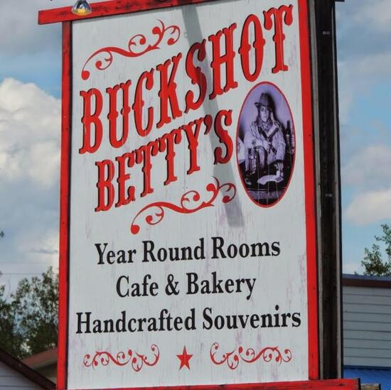 Menu at Buckshot Betty's restaurant, Beaver Creek