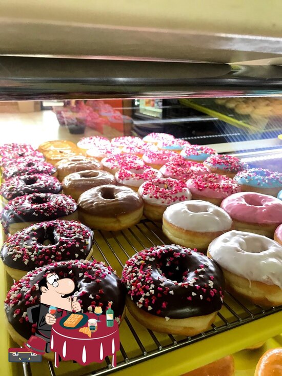 Menu at Queen Donuts, Forney