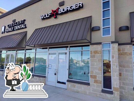 Menu at Wulf Burger restaurant, McKinney