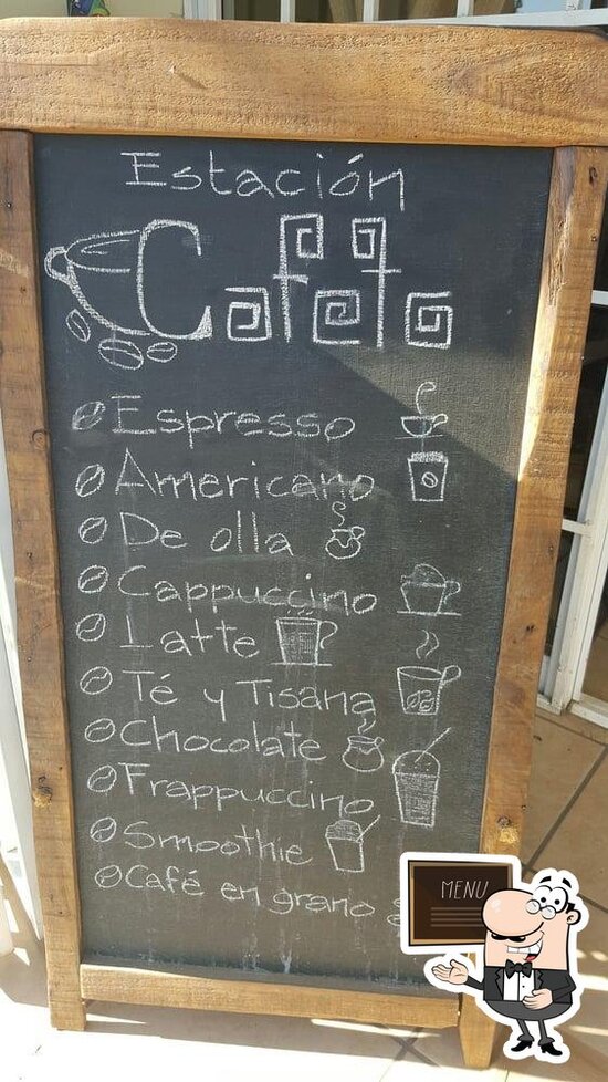 Menu at Estacion Cafeto, Tijuana