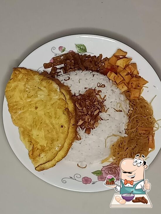 Menu at Nasi Uduk Wabir (Warung Biru) restaurant, Tangerang