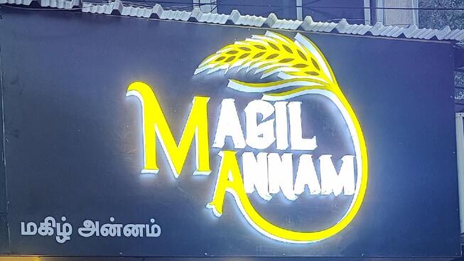Menu at Magil Annam, Chennai
