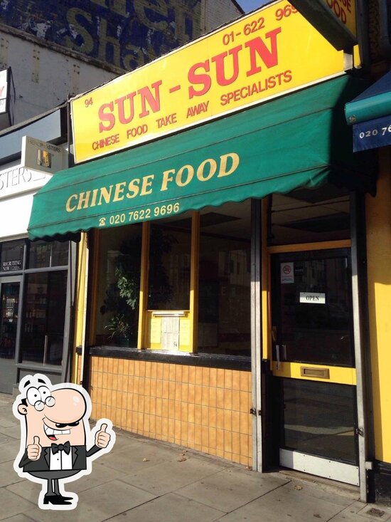 Menu at Sun Sun fast food, London, 94 Clapham High St