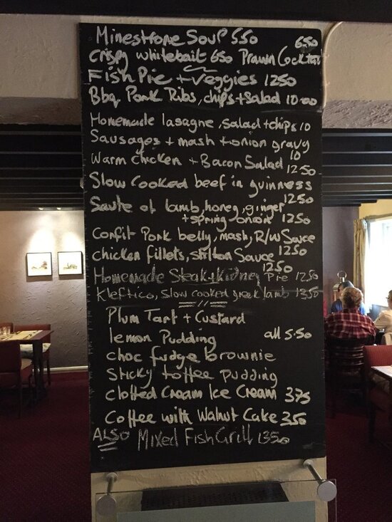 Menu at The Winterbourne Arms pub & bar, Salisbury, Main Road