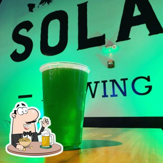 Menu at Solace Brewing Company restaurant, Ashburn