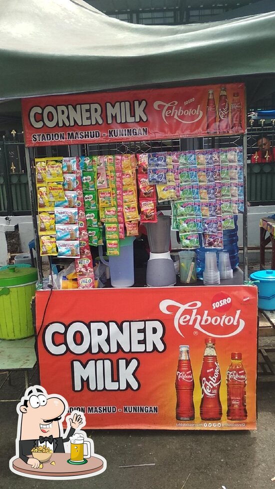 Menu at corner milk cafe, Kuningan
