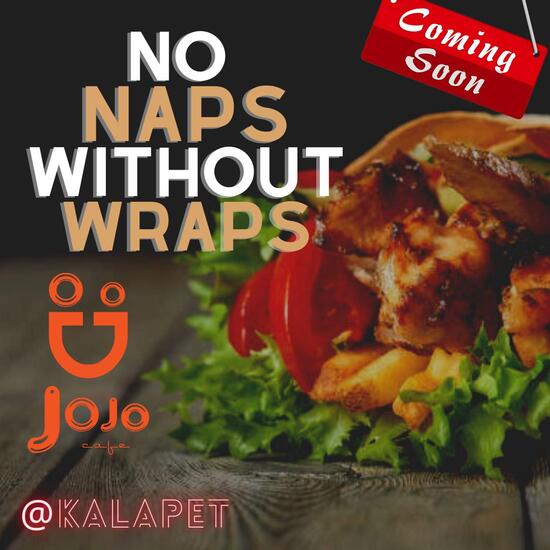 Menu at JoJo Cafe, Kalapet