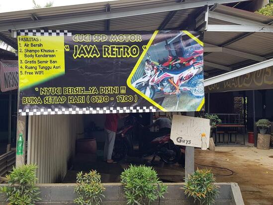 Menu at Kedai Kopi Java Retro cafe, Sungai Danau