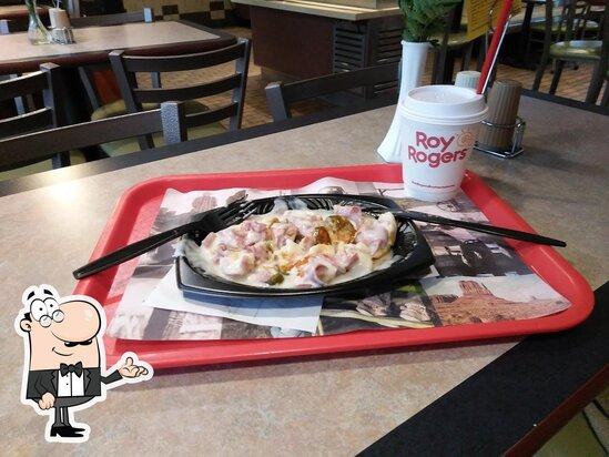 Menu at Roy Rogers fast food, Brunswick