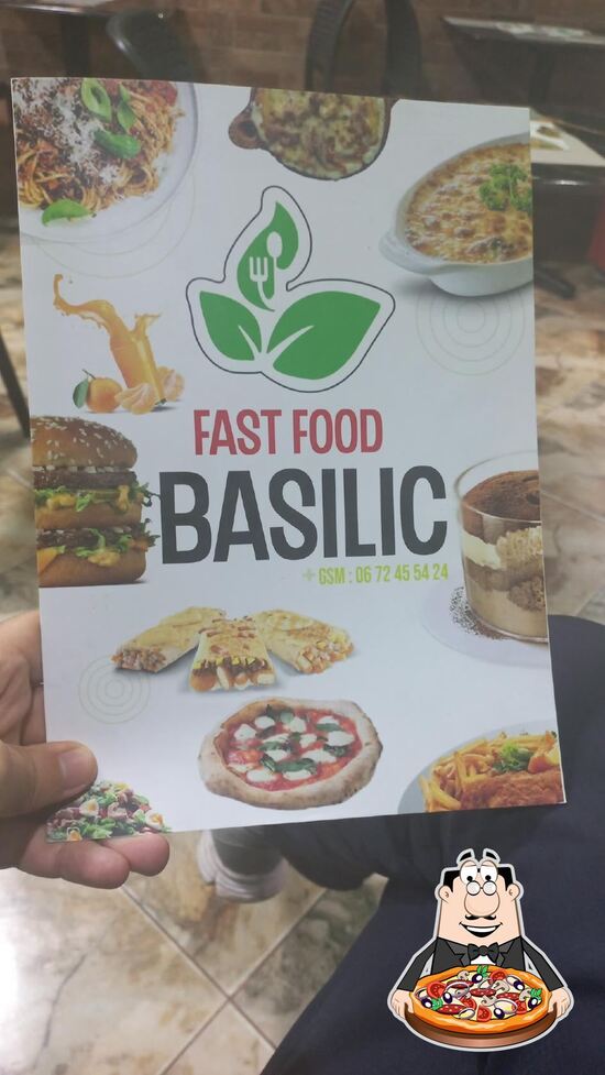 Menu au Fastfood Basilic restaurant, Casablanca