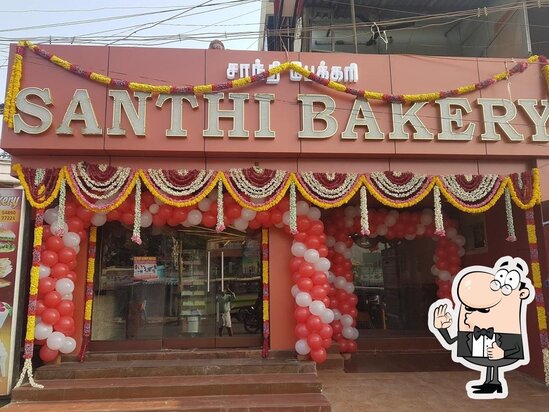 Menu at Santhi bakery, Chennai