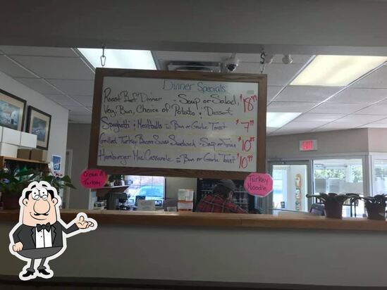 Menu at Rapid Valley restaurant, Canada