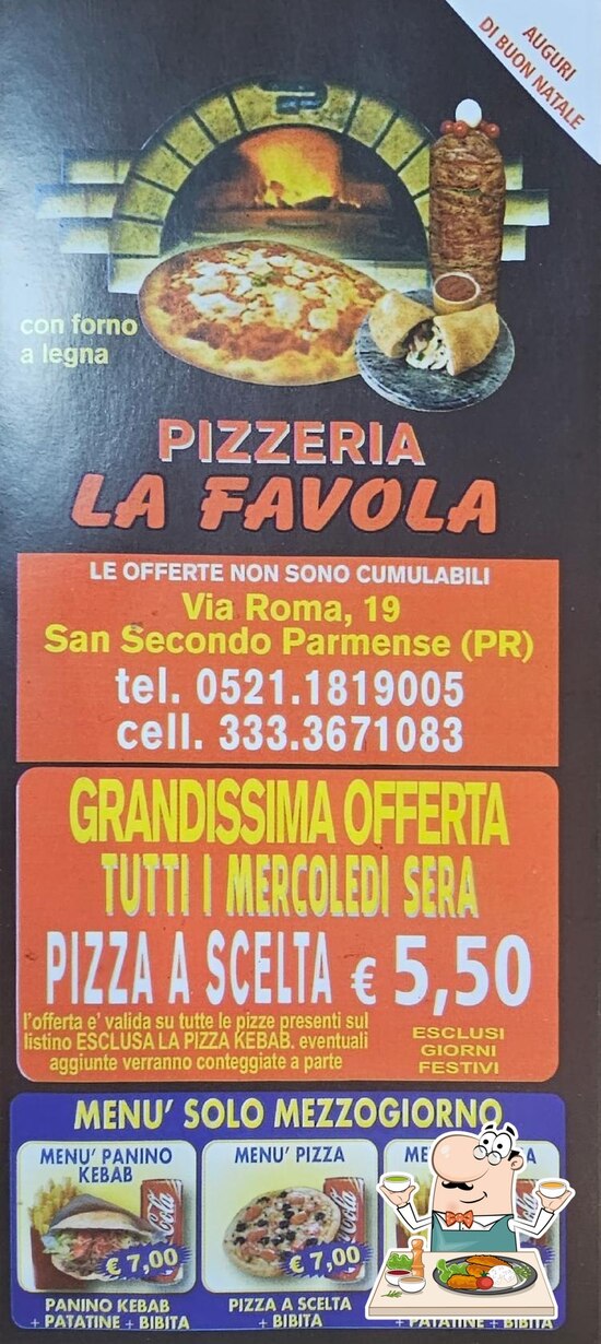 La Favola - Pizzeria&Kebab, San Secondo Parmense - Menu del ristorante ...