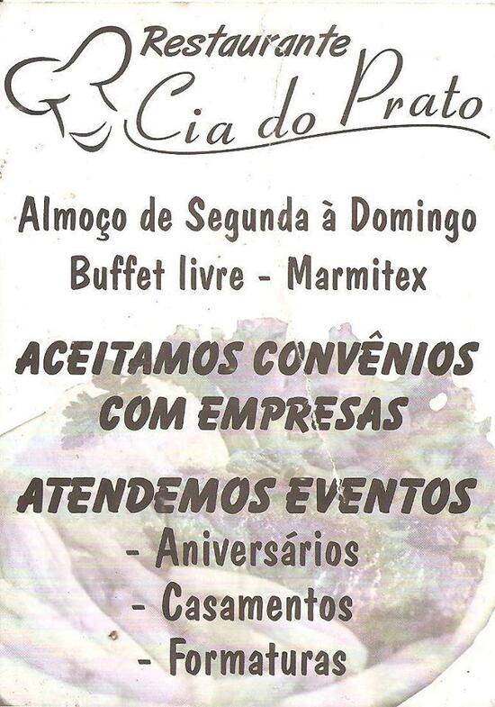 Menu at Restaurante PRATO E CIA, Araucária