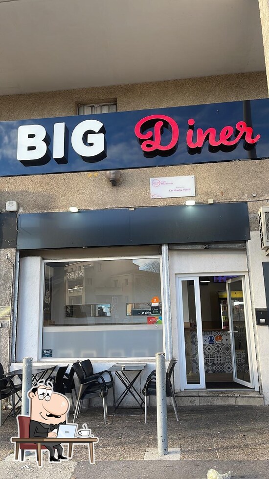 Menu at Big diner restaurant, Vitrolles